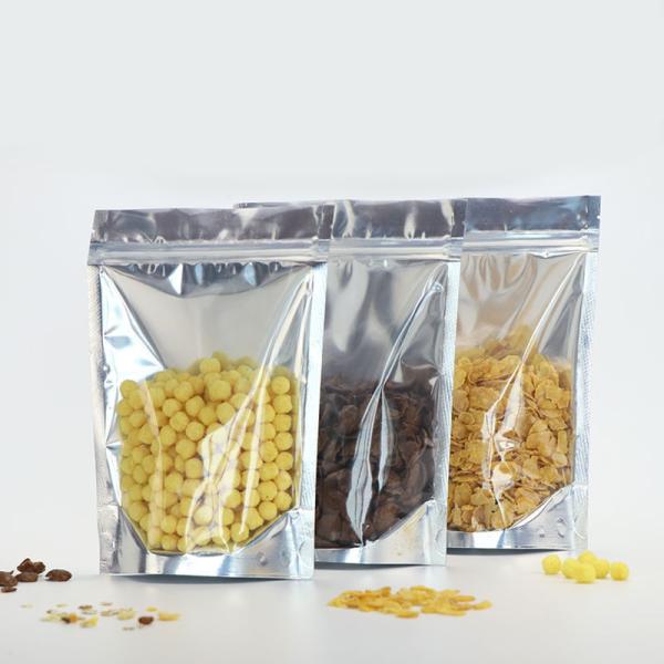 Quality Vmpet Aluminizing Stand Up Mylar Zipper Bags for sale