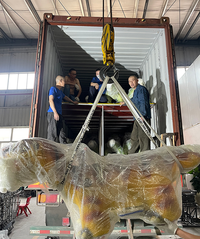 Secure packaging for dinosaur ride with foam protection