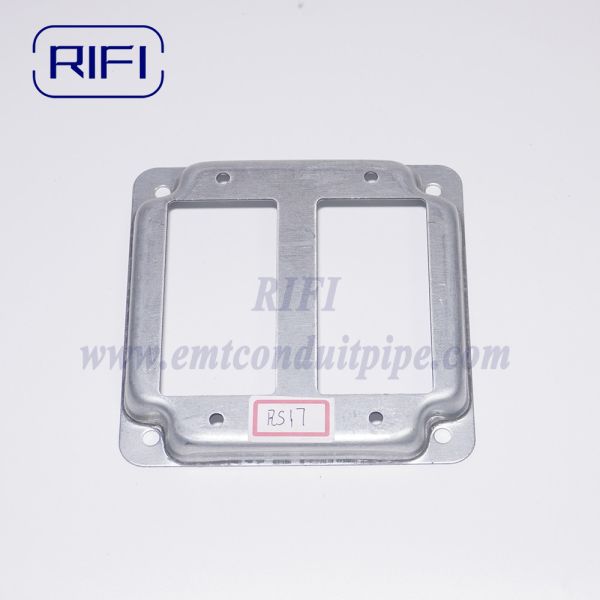 Quality 4" Square Metallic Surface Cover 2 Duplex Receptacle for sale