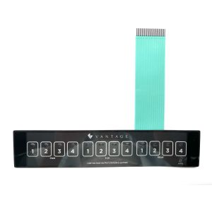 Quality Emboss Energy Saving LED Membrane Switch With Touch Push Keys Button for sale