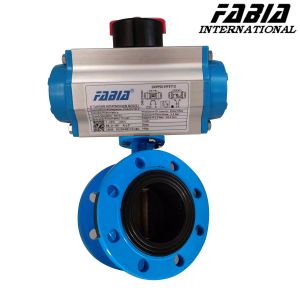 Quality Soft Seal Pneumatic Butterfly Valve Flanged type for sale