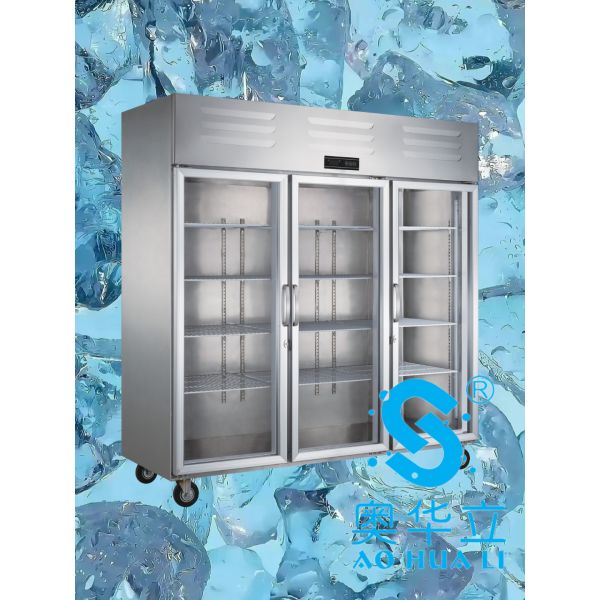 Quality Energy Saving Commercial Display Refrigerator 1600L 3 Door Display Freezer for sale