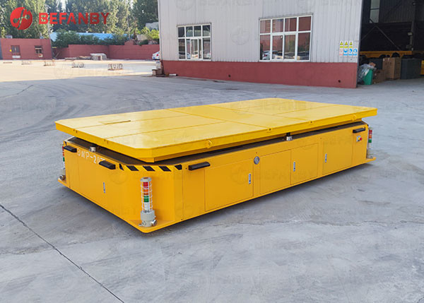 Quality Q235 Agv Intelligent 15t Trackless Flatbed Trolley for sale