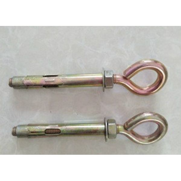 Quality Carbon Steel Eye Bolt Sleeve Anchor Expansion Bolt With Yellow Zinc Color for sale