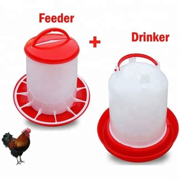 Quality Manual Hens 14kg 38cm Poultry Feeder Drinker for sale