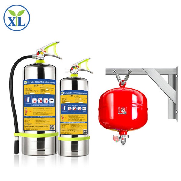 Quality FM200 Portable Type Fire Extinguisher Portable Fire Fighting Equipment Unit Telecommunication Room for sale