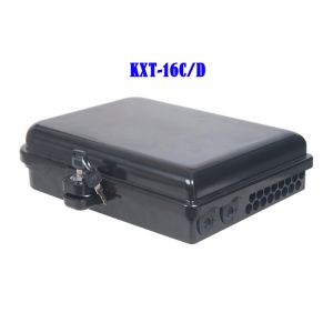 Quality 24 Core Outdoor Fiber Optic Distribution Box ABS PC Wall Hanging Pole Installati for sale