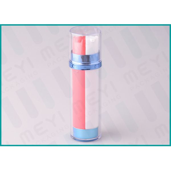 Quality 25 ML Acrylic Double Wall Lotion Serum Pump Bottle , Plastic Cosmetic Bottles for sale