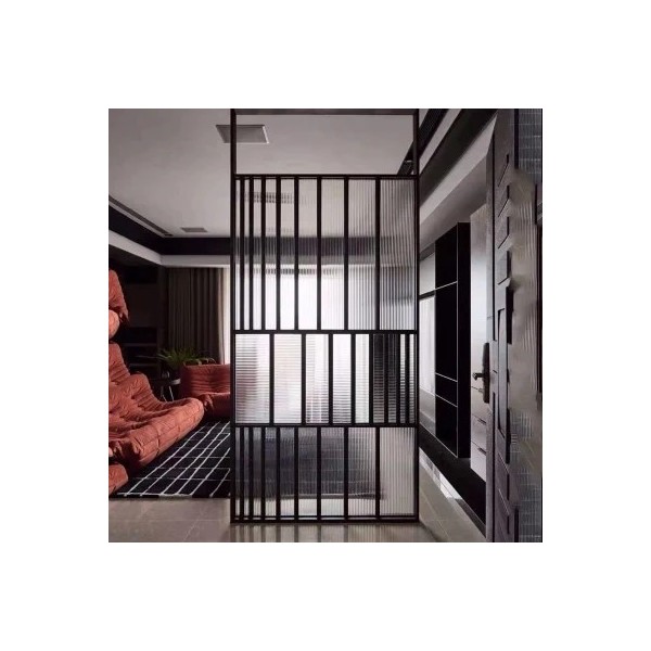 Quality Ribbed Reed Waterfall Design Glass in 3mm 4mm 5mm 8mm for Bathroom Hotel Decorations for sale