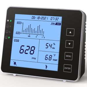 Quality Carbon Dioxide Indoor Air Quality Detector Monitor Co2 Temperature Humidity for sale