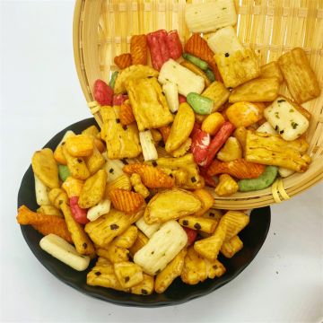 Quality oem puffed rice crispy cracker in bulk snack chinese manufacturers for sale