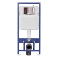 Quality Water Pressure 0.5-8.0Bar Bathroom Concealed Cistern Flush Tank With Two Buttons for sale