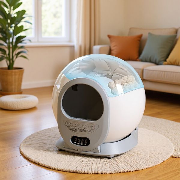 Quality LeLopets All-in-One Automatic Cat Toilet with APP Control and Fully Automatic Cleaning for Smart Cat Litter Box for sale