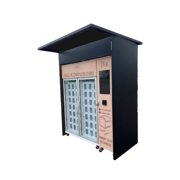 Quality Custom Cooling Locker 24H Outdoor Bread Vending Machine with Card Reader Payment for sale