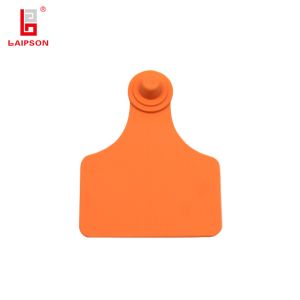 Quality TPU Tamperproof Visual Cattle Cow Animal Ear Tag For Farm Management for sale