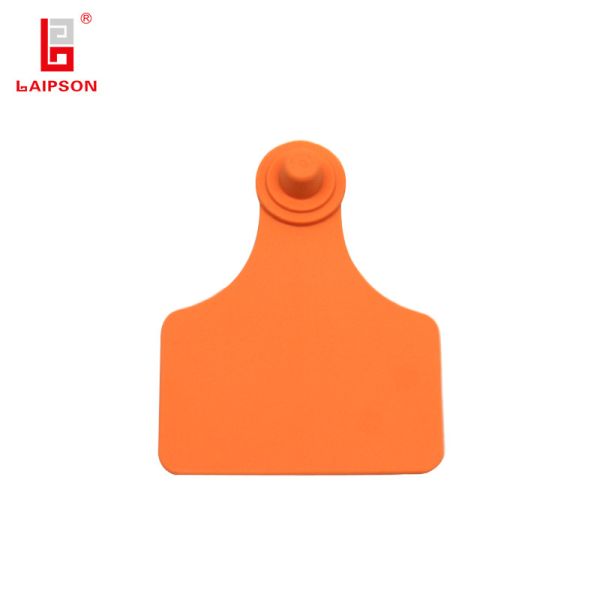 Quality TPU Tamperproof Visual Cattle Cow Animal Ear Tag For Farm Management for sale