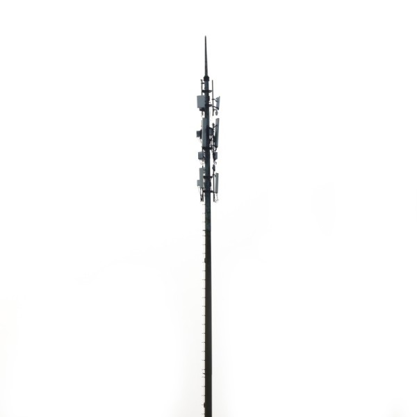 Quality Polygonal Galvanized Telecom Monopole Hot Dipped Cellular Tower Without Working Platform for sale
