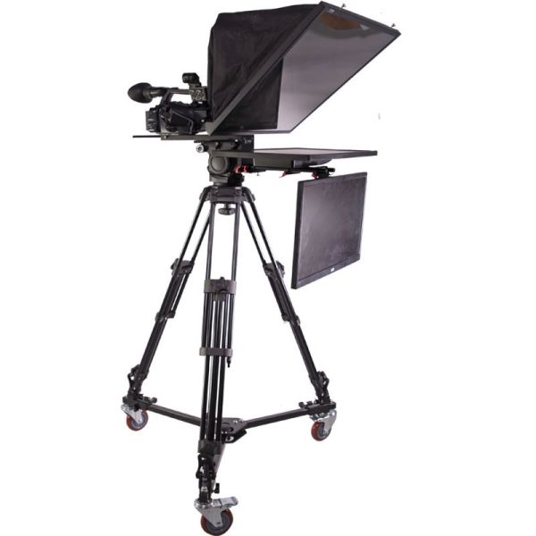 Quality Live Streaming with 21 inch Portable Teleprompter and  Tripod for sale