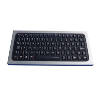 Quality Stand Alone Desktop Industrial Keyboard Black Color With Metal Enclosure for sale