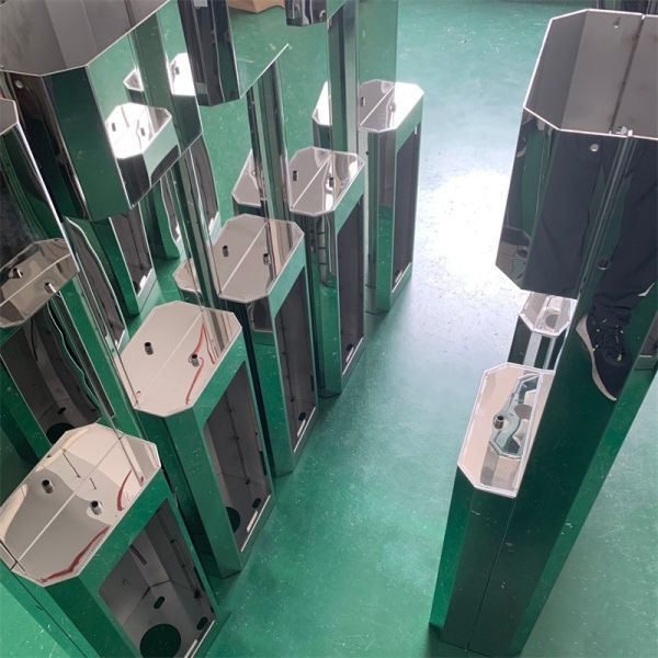 Quality Mirror Stainless Steel Radar Infrared Induction Automatic Swing Turnstile for sale