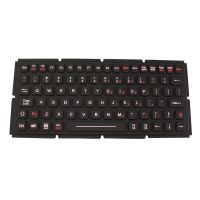 Quality IP65 EMC silicone industrial keyboard used for ruggedized computer for sale