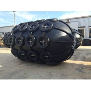 Quality Yokohama Pneumatic Boat Buoys Fenders Tire Chain 80KPa Boat Guard Fenders for sale