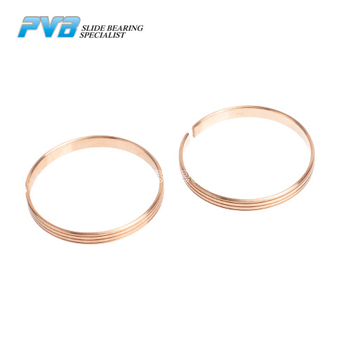 Quality CuSn8P0.3 Wrapped Bronze Bearing Plunger Cylindrical Bushing Bronze Ring for sale
