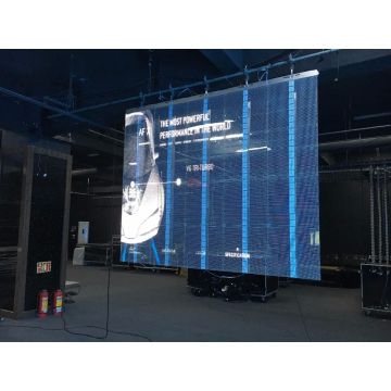 Quality P3.9-7.8 Curtain Wall Transparent Glass Led Display Screen 800*1500 Mm for sale