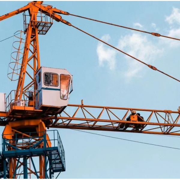 Quality 60m jib flat top Tower Crane 8 ton for sale