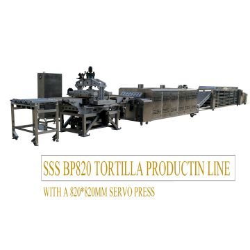 Quality High capacity Tortilla Wrap Roti Bread Making Machine Made of Food Grade for sale
