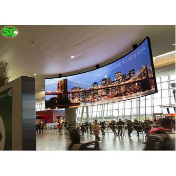 Quality Full Color Curtain LED Display Indoor Curved Soft P3.91 LED Video Display for sale