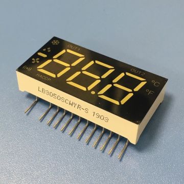 Quality Multicolour Triple Digit 7 Segment LED Display For Refrigerator with 90 degree for sale