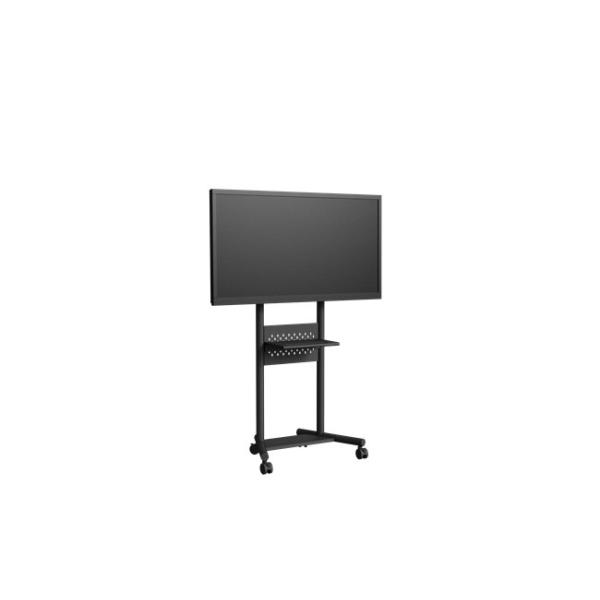 Quality High Smooth Mobility TV Mobile Cart 65in - 86In 90kgs Tv Stand With Wheels And for sale
