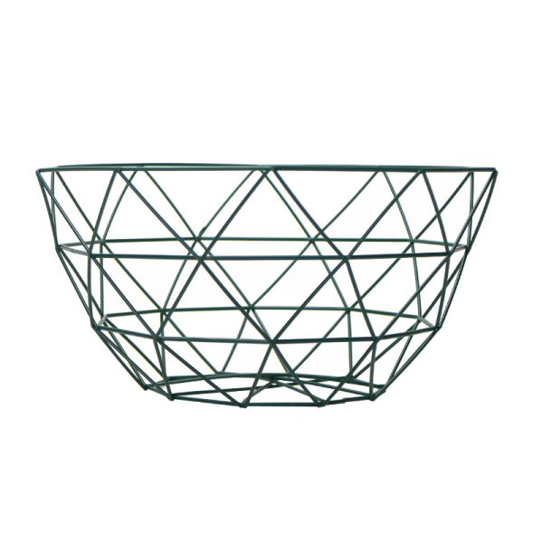Quality Electro Plating Wire Basket Metal Fruit Container Iron Vegetable Bowl Nordic Style for sale