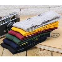 China Knee High Long Socks Combed Cotton factory