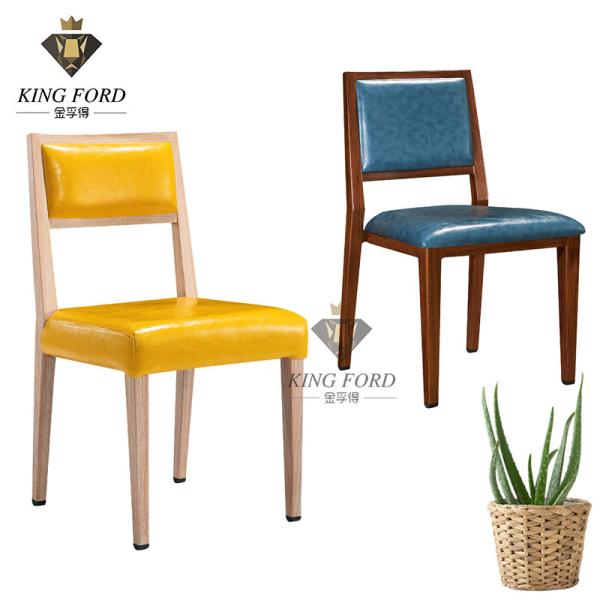 Quality Modern Timber Look Finish Hotel Dining Banquet Chairs SGS for sale