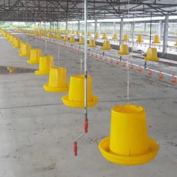 Quality 20kg Hopper Plastic Poultry Feeder Automatic Chicken Feeding System for sale