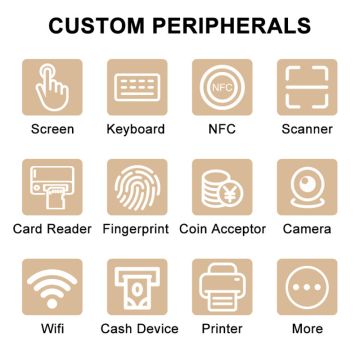 Quality 21.5 Inch Touch Display Hotel Self-service Check In Kiosk With Roomkey Dispenser for sale