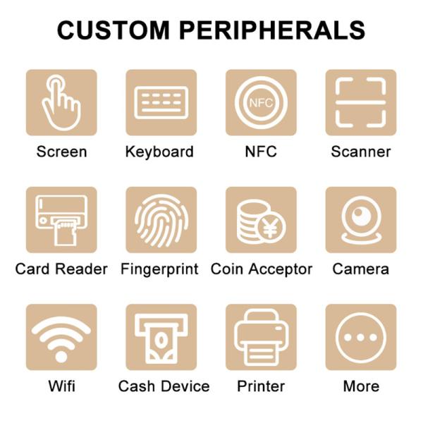 Quality 21.5 inch Touch Display Self Check in Hotel Kiosk With Key Dispenser And for sale