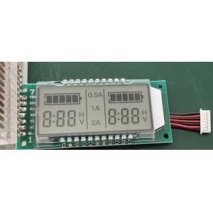 Quality Seven Segment LCD Module TN 6 Digit LCD Display Blue Backlight for sale
