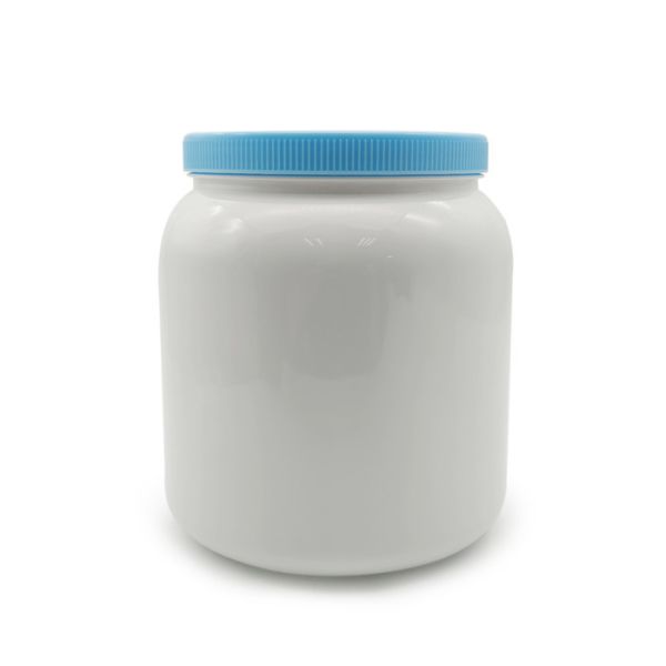 Quality Big Capacity Protein Powder White Container 2000ml Large Plastic Canisters SGS for sale