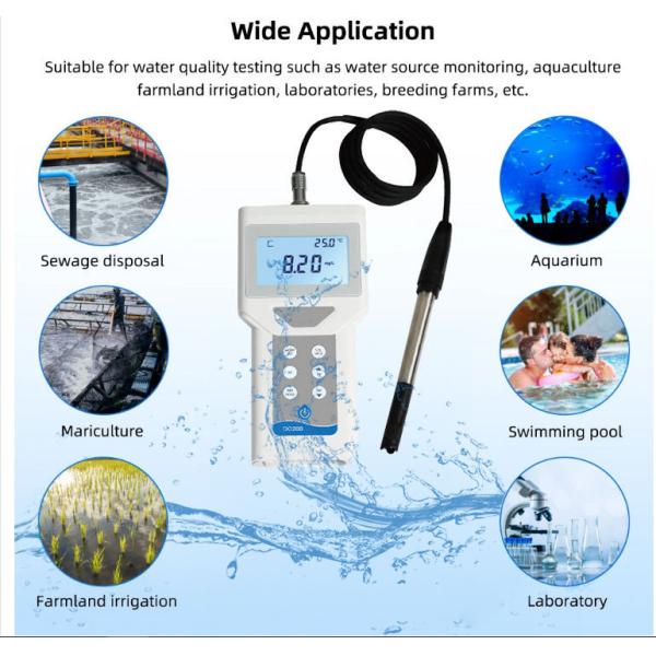 Quality High Precision PH Sensor Handheld Portable Dissolved Oxygen Meter for Aquacultur for sale