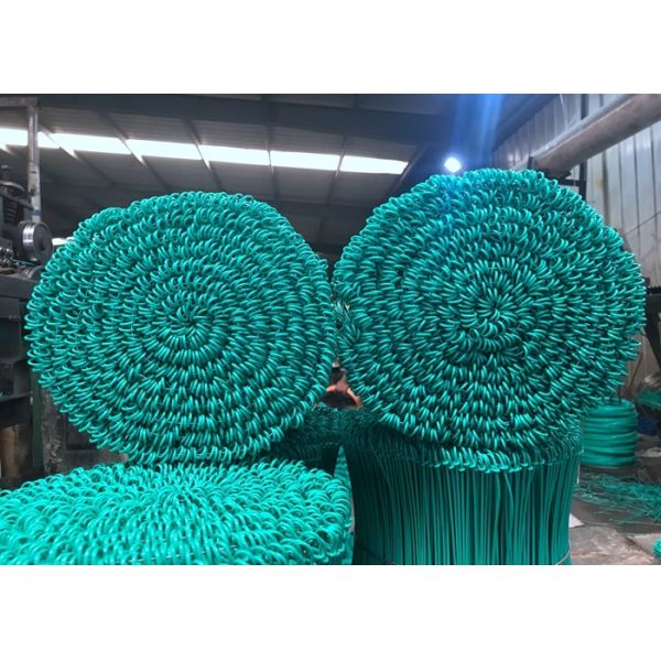 Quality Galvanised  green PVC Coated 5000pcs 17G Metal Baling Wire for sale
