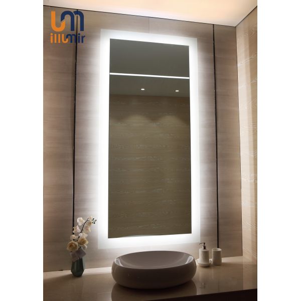 Quality Customized Large LED Bathroom Mirror Frameless Easy Installation And Cleaning for sale