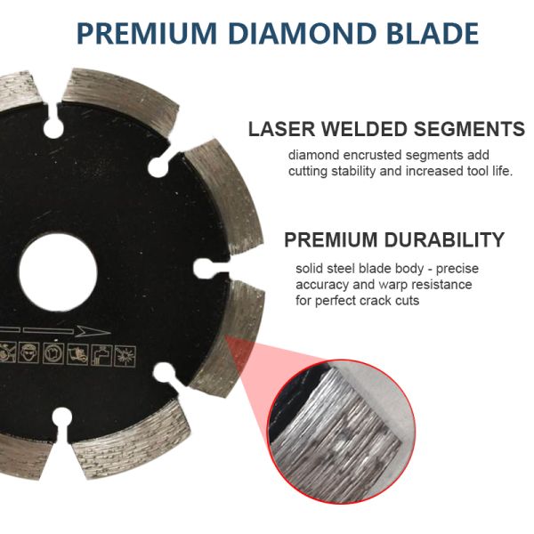 Quality Normal Segment Tuck Point Blade , Crack Chasing Blade Multi Color for sale