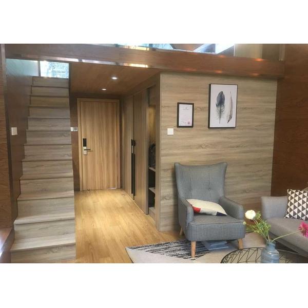Quality Bonzer Aviation Aluminum Frame Log House With Portable Movable Two-Storey Villa for sale