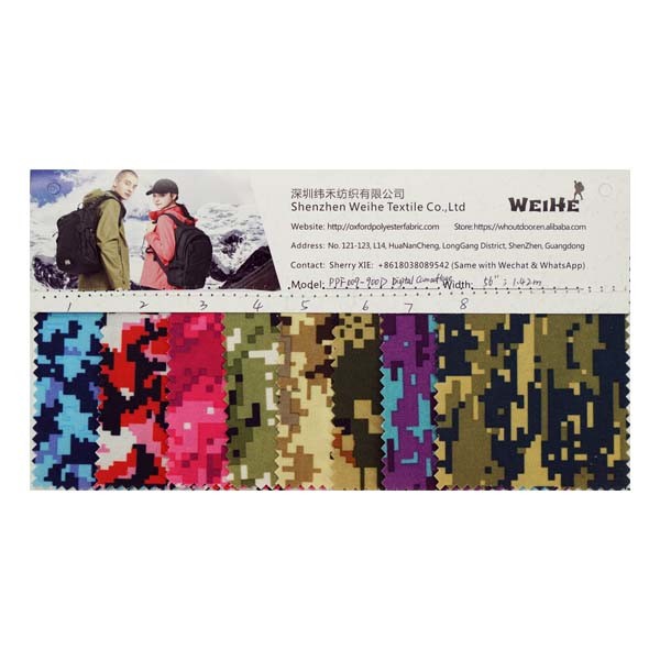 Quality 900×600 Yarn Printed Polyester Fabric 900D Digital Camo Fabric for sale