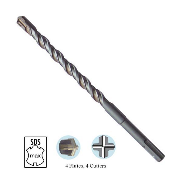 Quality SDS MAX Hammer Drill Bit 12-40mm Cross Tipped for Concrete for sale