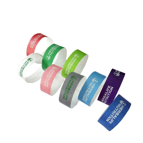 Quality DDJOY Custom Tyvek Material Party Unisex 3/4 Inch Wristbands Unisex Party Accessory for sale