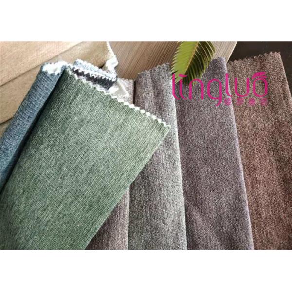 Quality Coarse Wool Imitation Linen Fabric / Blue Linen Fabric Canvas Type for sale